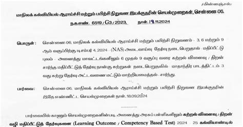 Nas Model Exam 3rd Round Schedule Scert Proceedings ~ Agri Info