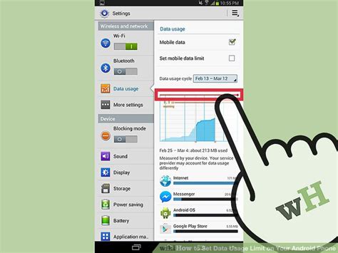 How To Set Data Usage Limit On Your Android Phone Steps