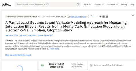 A Partial Least Squares Latent Variable Modeling Approach For Measuring