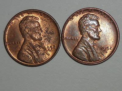 Wheat Penny 1952d1952 D Red Bu Lincoln Cent Unc Ms Lot Red Cents