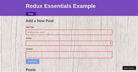 Redux Async Official Final Codesandbox