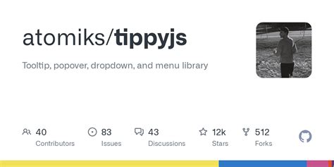 Github Atomikstippyjs Tooltip Popover Dropdown And Menu Library