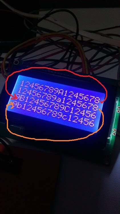 Text Pulled To The Right On The 16x4 I2c Lcd Page 2 Displays