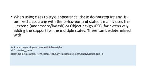 Inline Style Best Practices In Reactjs Pptx Web Development Internet