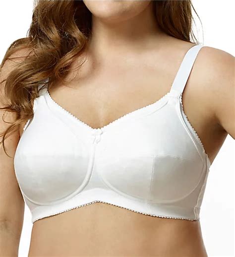 Cotton Cup Wireless Soft Cup Nursing Bra White 46j