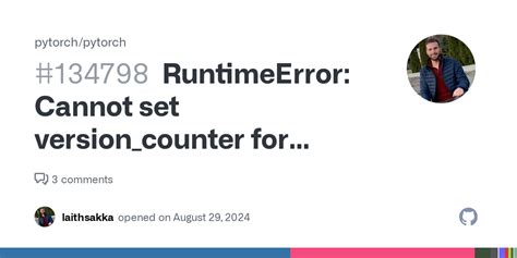 Runtimeerror Cannot Set Versioncounter For Inference Tensor When Getdataattr Is Called