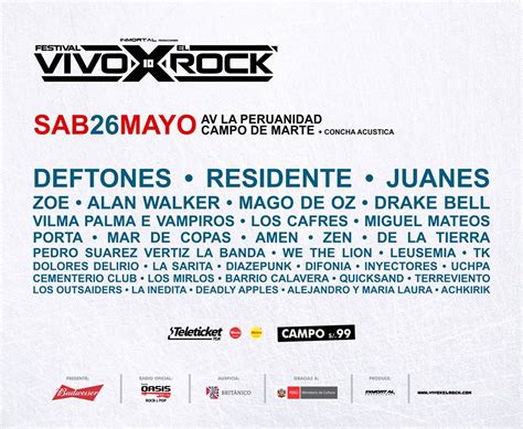 Vivo X El Rock 10 El Mejor Festival En Lima Peru Soyconcierto™