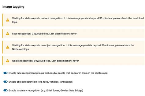 App Recognize doesn t classify Images ℹ Support Nextcloud community