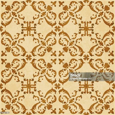 레트로 브라운 수채화 텍스처 그런 지 완벽 한 배경 형상 나선형 만화경 0명에 대한 스톡 벡터 아트 및 기타 이미지 0명 갈색 고풍스런 Istock