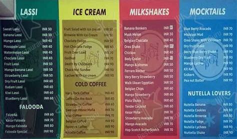 Menu At Lassi Spot Tolichowki Hyderabad Cc35fj2