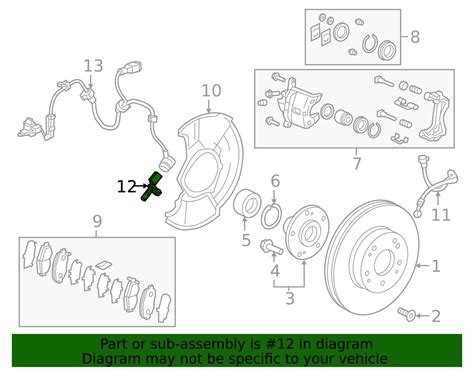 57454 Tgn G01 Front Speed Sensor 2017 2020 Honda Civic Honda Parts Online