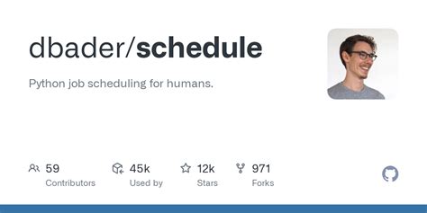 Github Dbaderschedule Python Job Scheduling For Humans