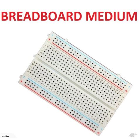 400 Tie Points Solderless Pcb Breadboard Bb 801 Prototype Universal Mini Bread Board For Arduino