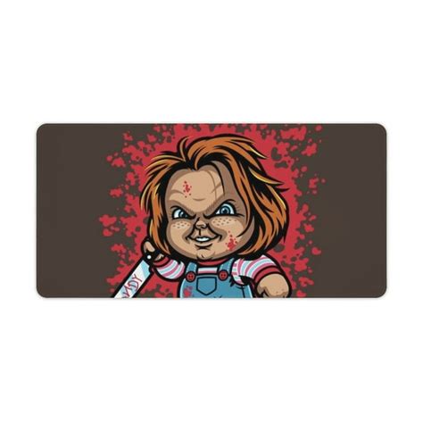 Chucky Movie Extended Gaming Mouse Pad No Sliped Large Desk Mat Stitched Edge Keyboard Mat