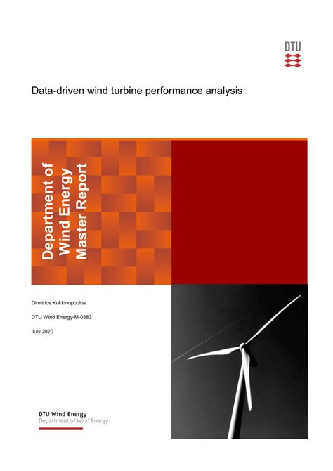 Pdf Data Driven Wind Turbine Performance Analysis