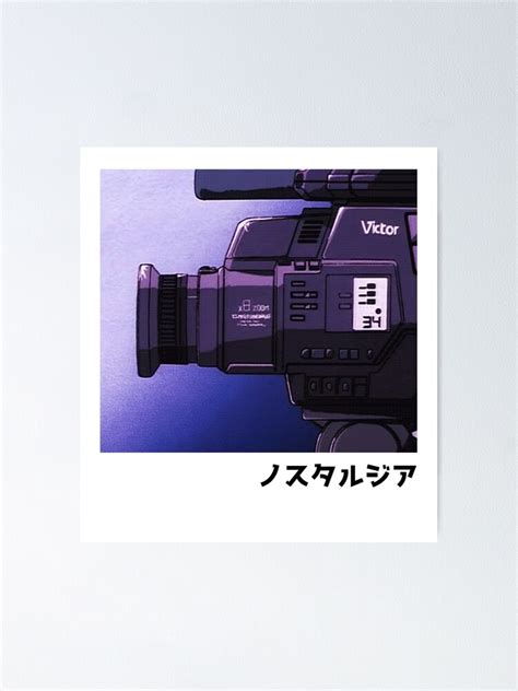 Anime Vhs Camcorder Camera Retro Anime Aesthetic Poster For Sale By Popupshirt Redbubble