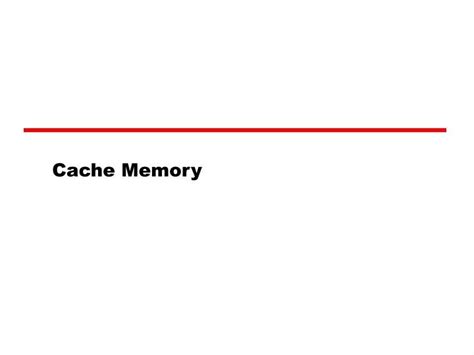 PPT Cache Memory PowerPoint Presentation Free Download ID