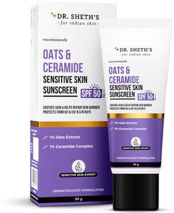Dr Sheths Sunscreen Spf 50 Pa Oat And Ceramide Sunscreen Spf