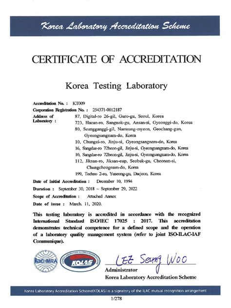 Ktl Kt009 Korea Testing Laboratory Eng Pdf Volatile Organic Compound Power Supply