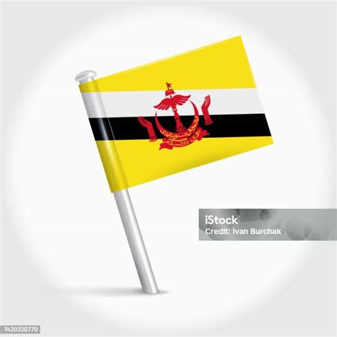 브루나이 지도 핀 플래그 3d 사실적인 벡터 일러스트 레이 션 3차원 형태에 대한 스톡 벡터 아트 및 기타 이미지 3차원 형태 각도 갇힌 Istock