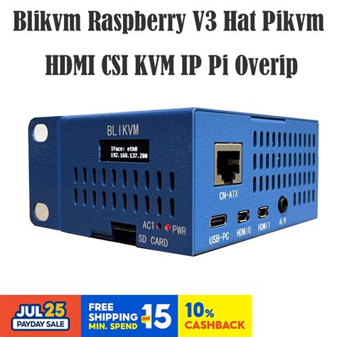 ⭐⭐⭐blikvm raspberry v3 hat pikvm hdmi csi kvm ip pi overip⭐⭐ 蝦皮購物