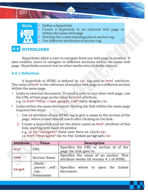 Web Development Unit 6 Computer 9th Text Book