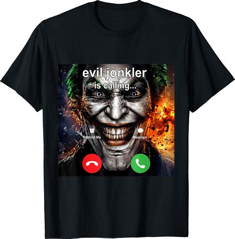 Funny Evil Jonkler Is Calling Halloween T Shirt Buy T Shirt Designs