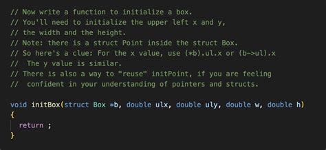 Solved Now Write A Function To Initialize A Box