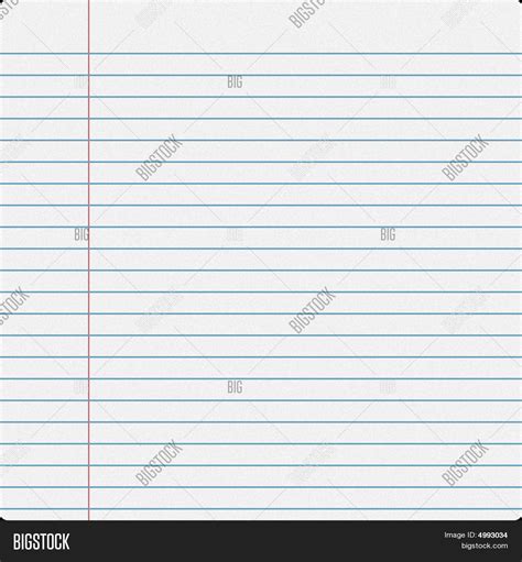 Notebook Filler Paper Image And Photo Free Trial Bigstock