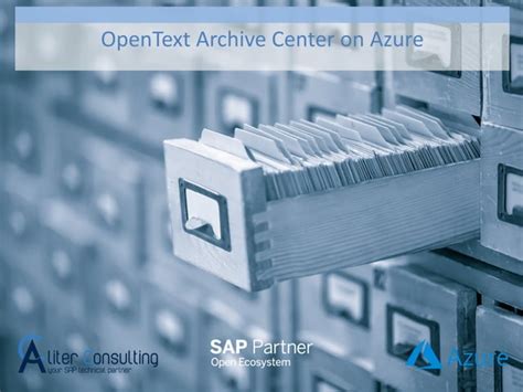 Opentext Archive Server On Azure Pdf Cloud Computing Internet