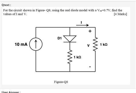 Solved Qtext For The Circuit Shown In Figure Q Using Chegg Com
