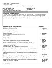 Running Record Observation Template Docx ECE Infant Babe Development Santa Monica