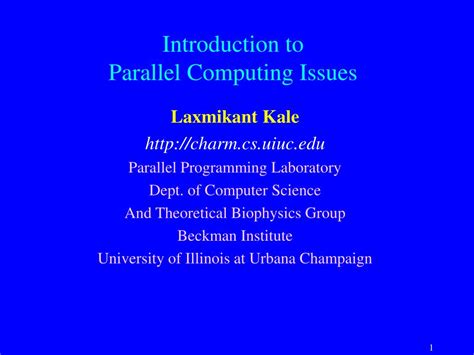 Ppt Introduction To Parallel Computing Issues Powerpoint Presentation
