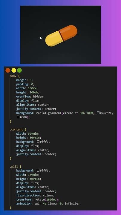 Pill Loader Using Html Css Html Youtube