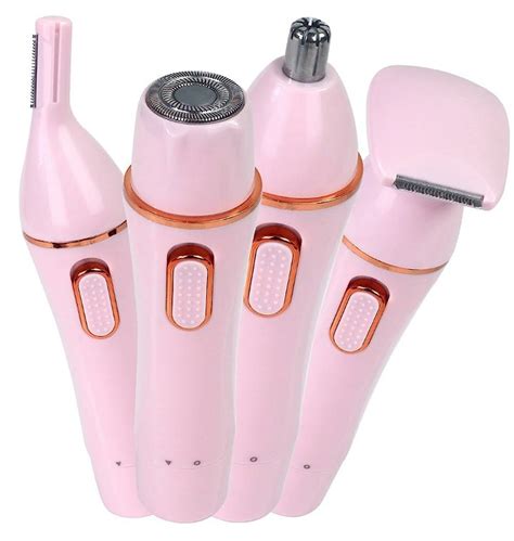 여성용 전기 면도기 Usb 충전식 4 In 1 체모 제거 비키니 눈썹 트리머 얼굴 겨드랑이 및 다리 티몬