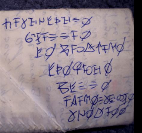 Old Letter Has Some Sort Of Cipher On The Outside I Lost The Tangible Letter Some Years Ago