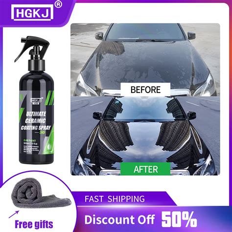 Car Ceramic Coating Body Polish Spray Paint Care Mirror Shine Car Nano ...