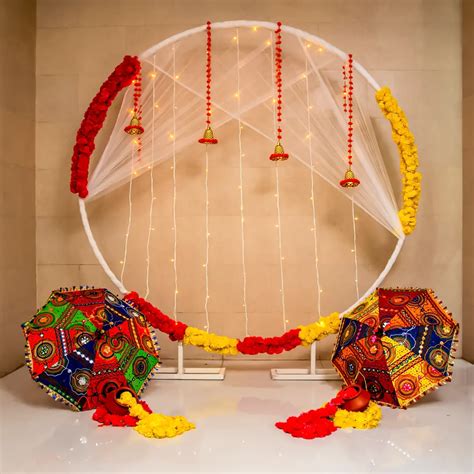 Colourful Ganesh Chaturthi Setup Ganesh Chaturthi Decoration In