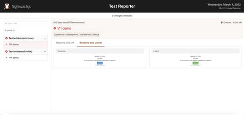 Visual Regression Testing Developer Guide Nightwatchjs