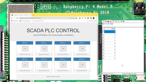 Scada Plc Control Using Php Modbus Tcp Youtube