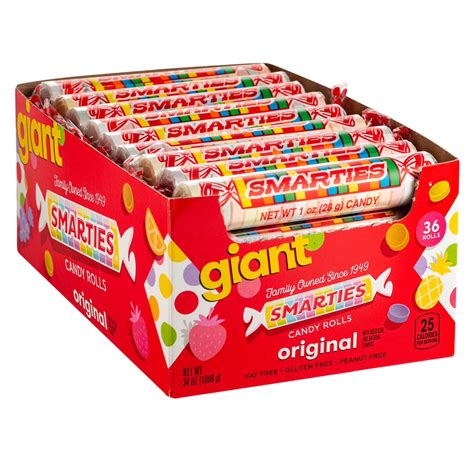 Giant Smarties 20 Tablets 36ct Candy Store For Me