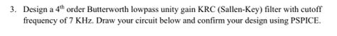 3 ﻿design A 4 { Text {th }} ﻿order Butterworth