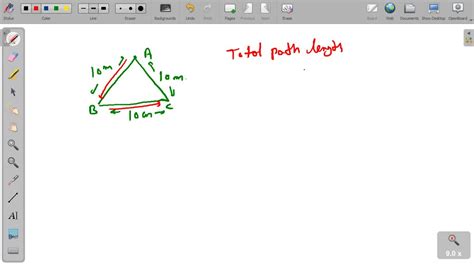 Solved An Object Moves Along The Path A B C As Shown In The Figure