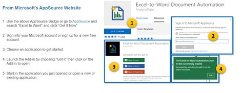 Excel To Word Document Automation Add In Sample Workbook Eloquens
