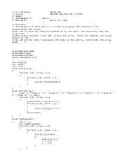 Lab Cpp C Program Course Name Assignment Due Date Lab Cpp CSE Section