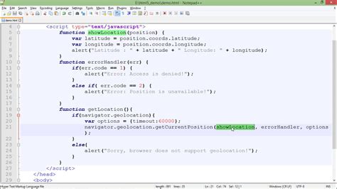 Html5 Geolocation Youtube