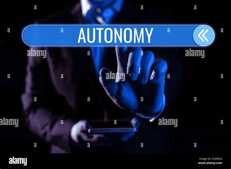 Sign Displaying Autonomy Conceptual Photo Vehicle That Can Guide Itself Without Human