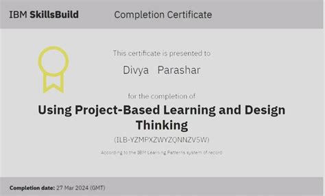 Divya Parashar On Linkedin Ibm Skillsbuild Learning Professionaldevelopment…
