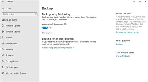 How To Back Up Files With Windows 10 S File History PCWorld