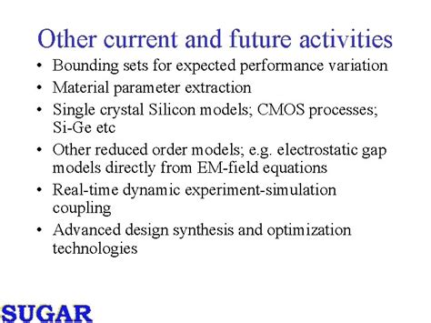 Modeling MEMS Sensors SUGAR A Computer Aided Design